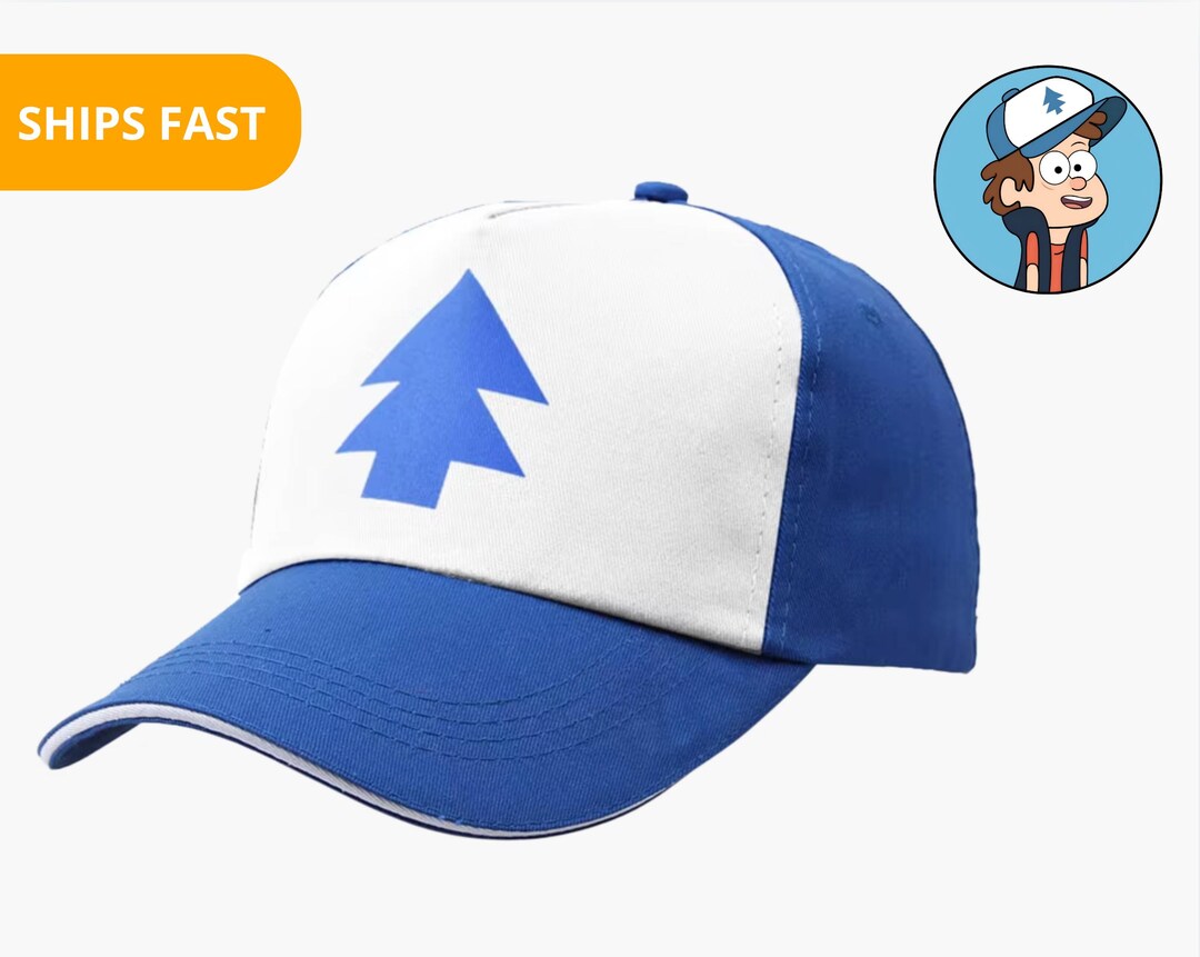 Dipper Pines Cap Iconic Blue Hat With Pine Tree Logo, Perfect for Fans ...