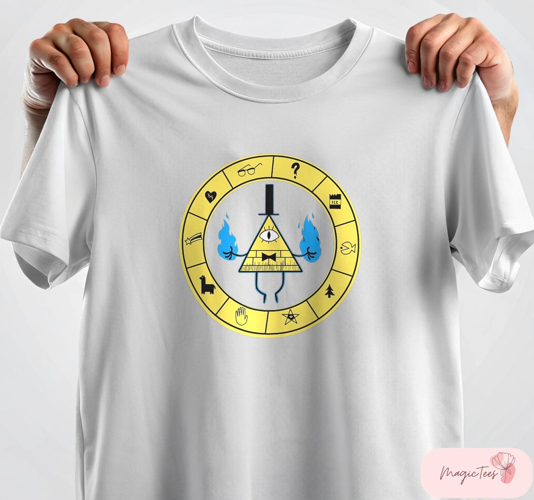 Bill Cipher T-shirt Custom Gravity Falls Art Shirt, Dipper and Mabel ...