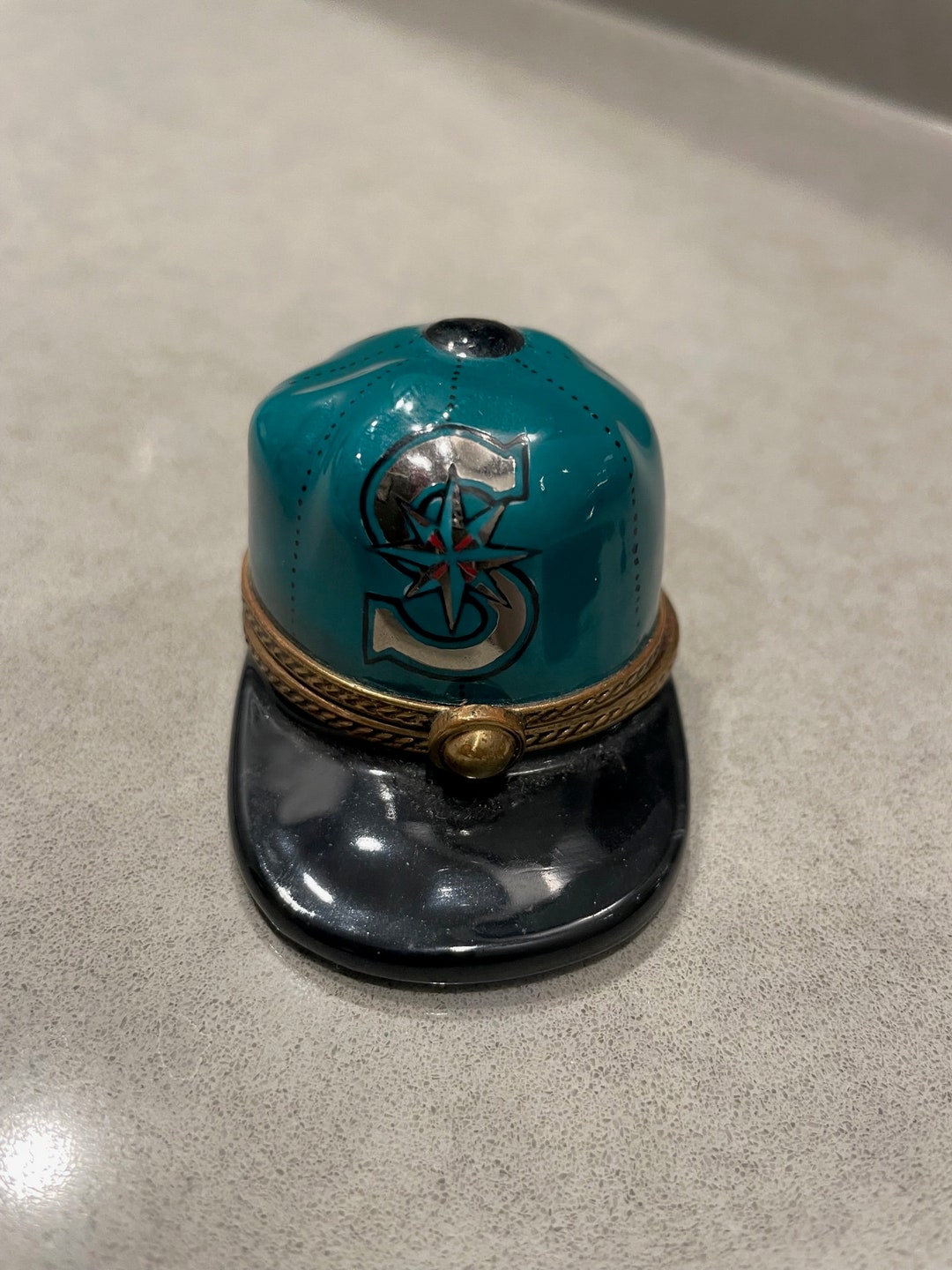 Vintage Rare Seattle Mariners Baseball Hat Limoges Box - Etsy