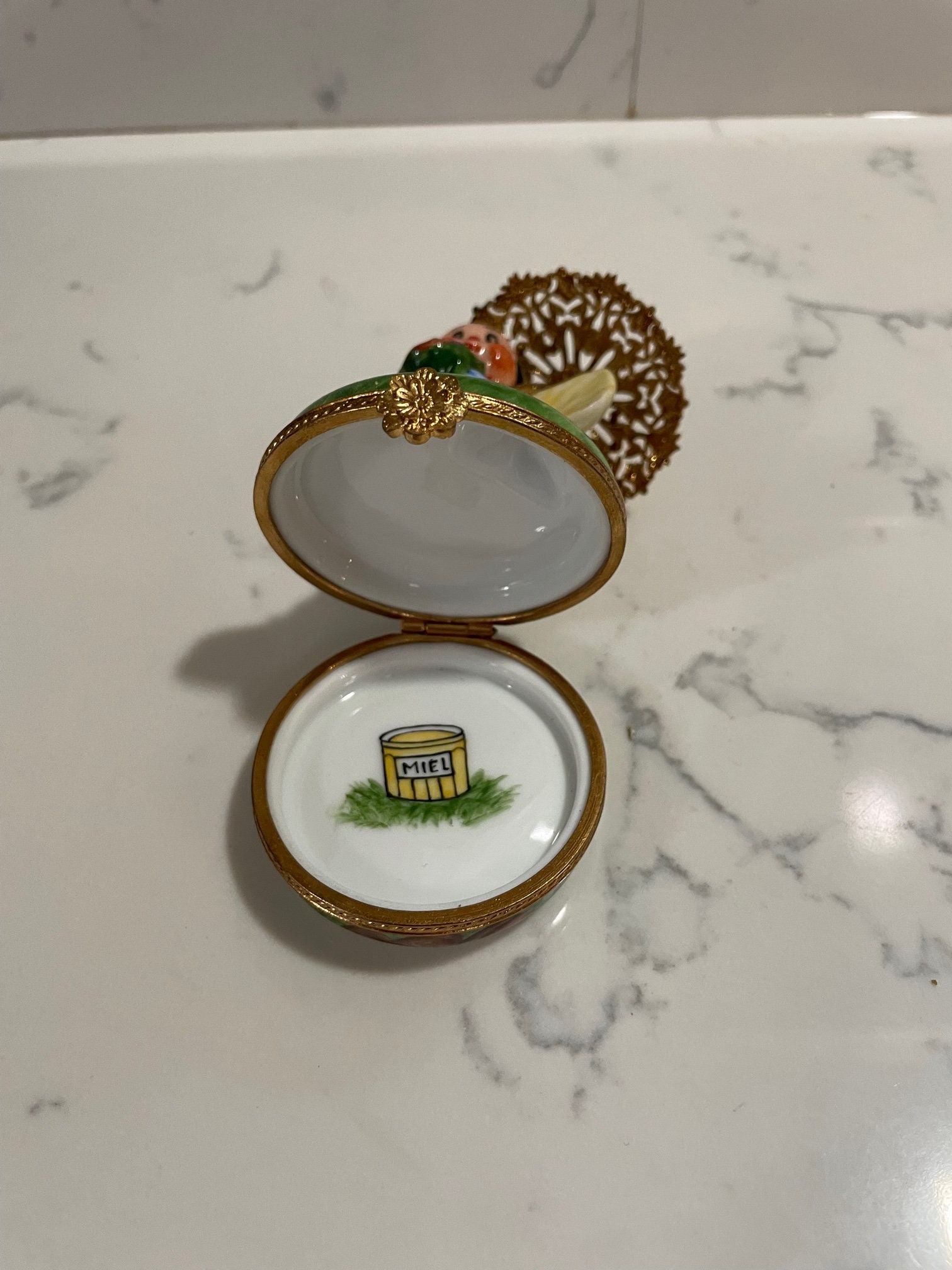 Vintage Limited Edition Bumble Bee With Gold Umbrella Limoges Box - Etsy