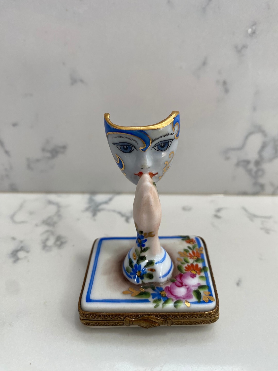 Vintage Rare Ballroom Whimsical Mask Limoges Box Peint Main - Etsy
