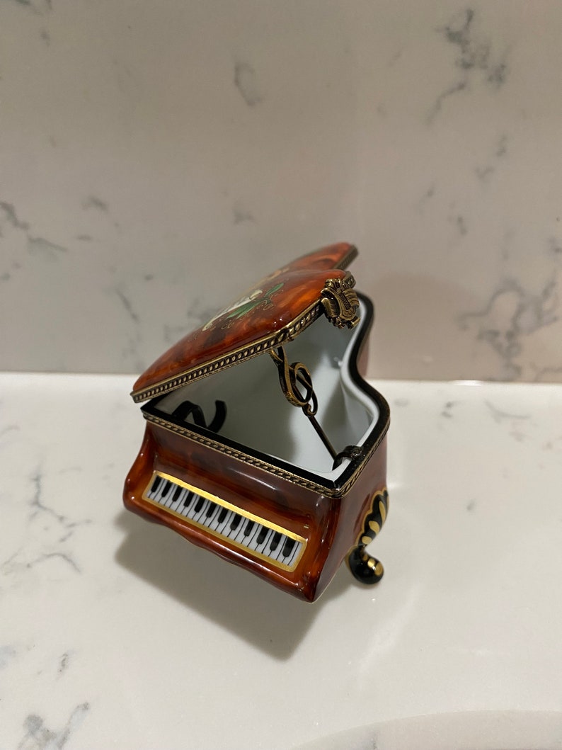 Vintage Limited Edition Large Ornate Baby Grand Piano Limoges Box by ...