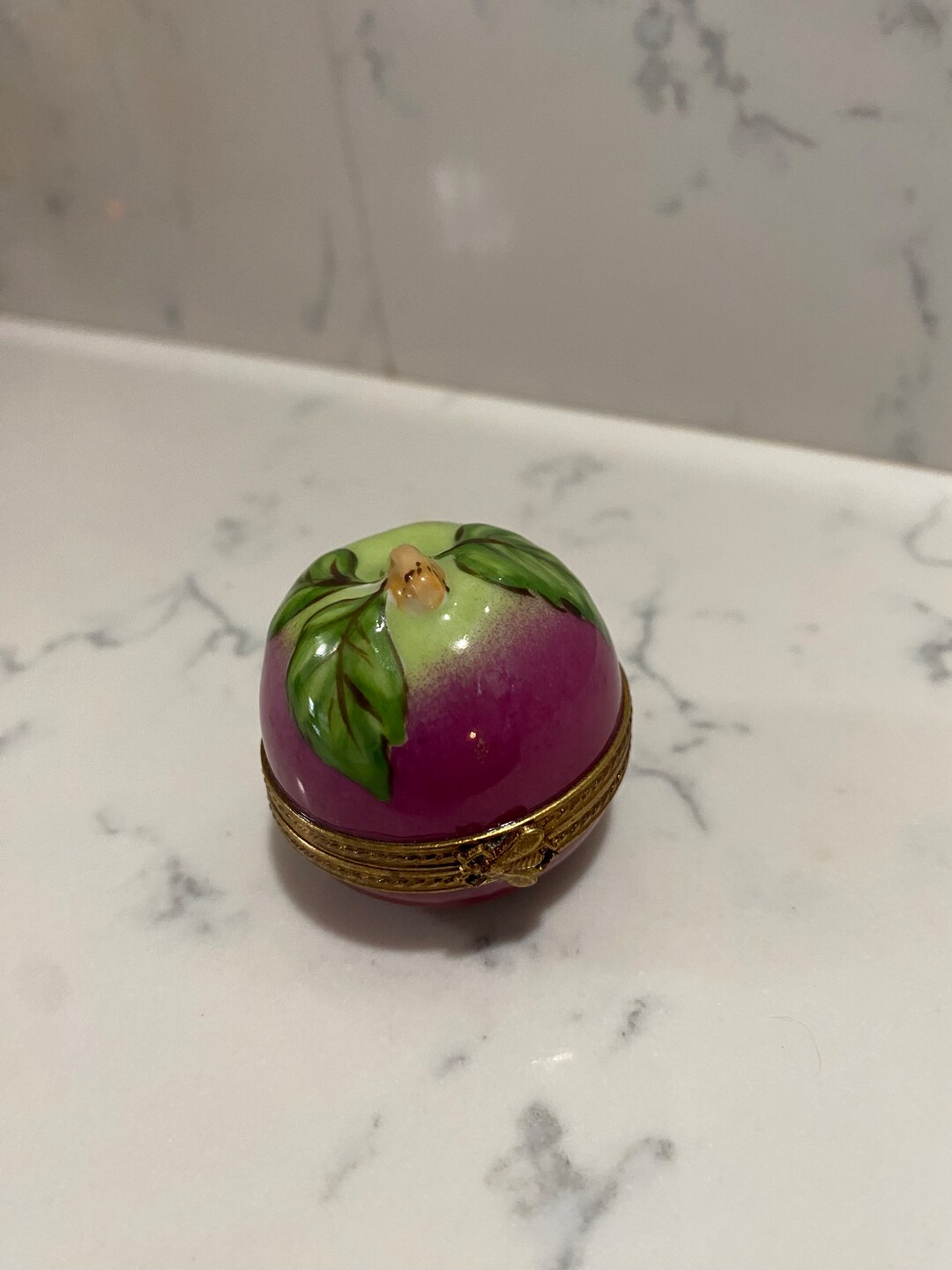 Vintage Limited Edition Purple Apple Fruit Limoges Box Peint Main - Etsy