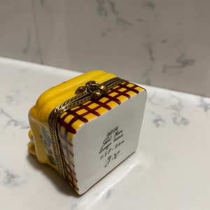 Vintage Limited Edition Yellow Reading Chair Limoges Box by French ...