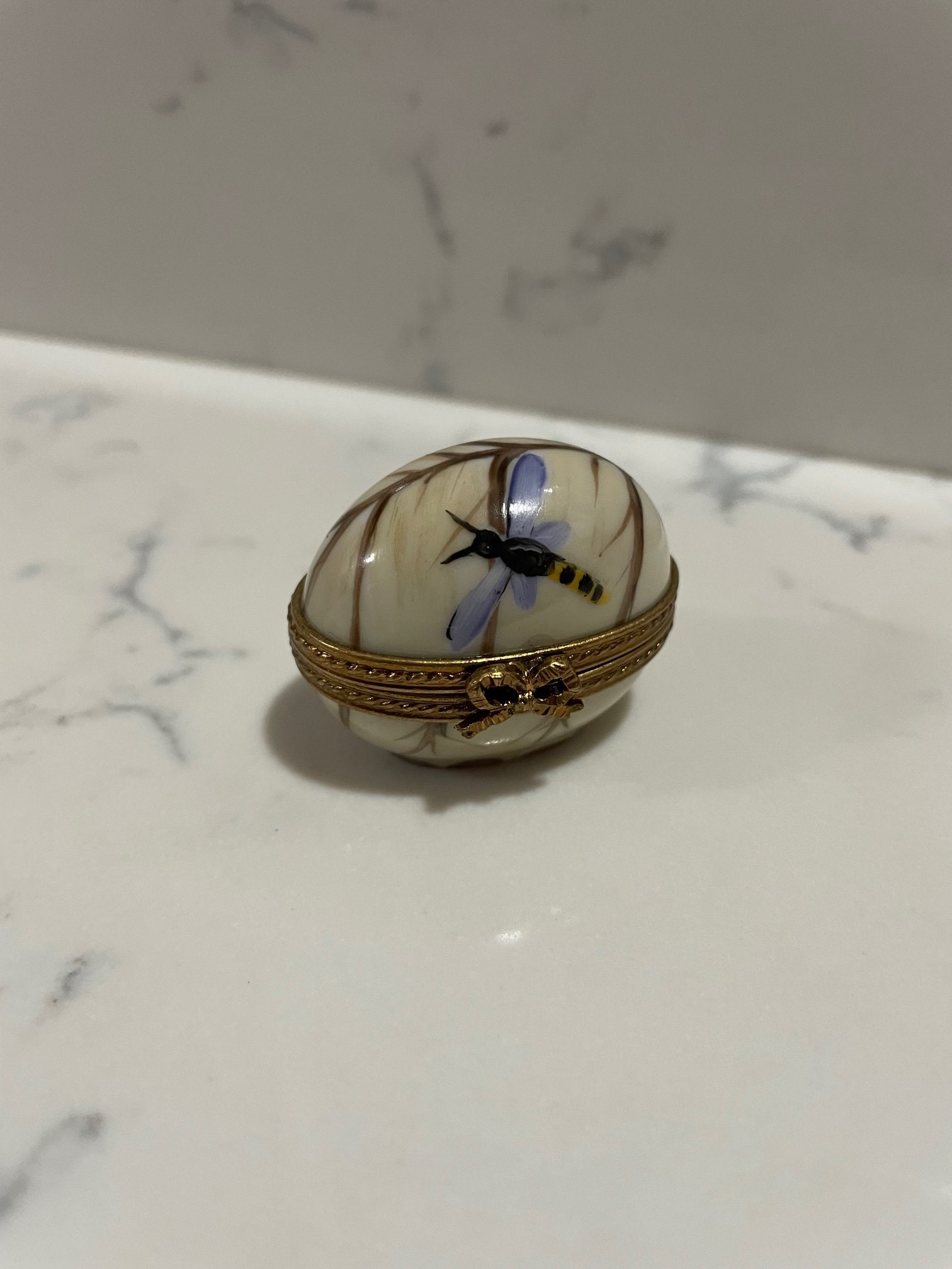 Rare Limited Edition Bee Egg Limoges Box French Accents - Etsy