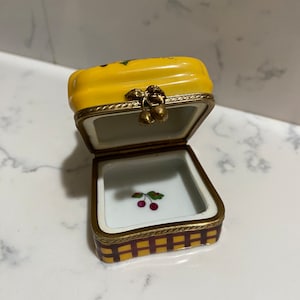 Vintage Limited Edition Yellow Reading Chair Limoges Box by French ...