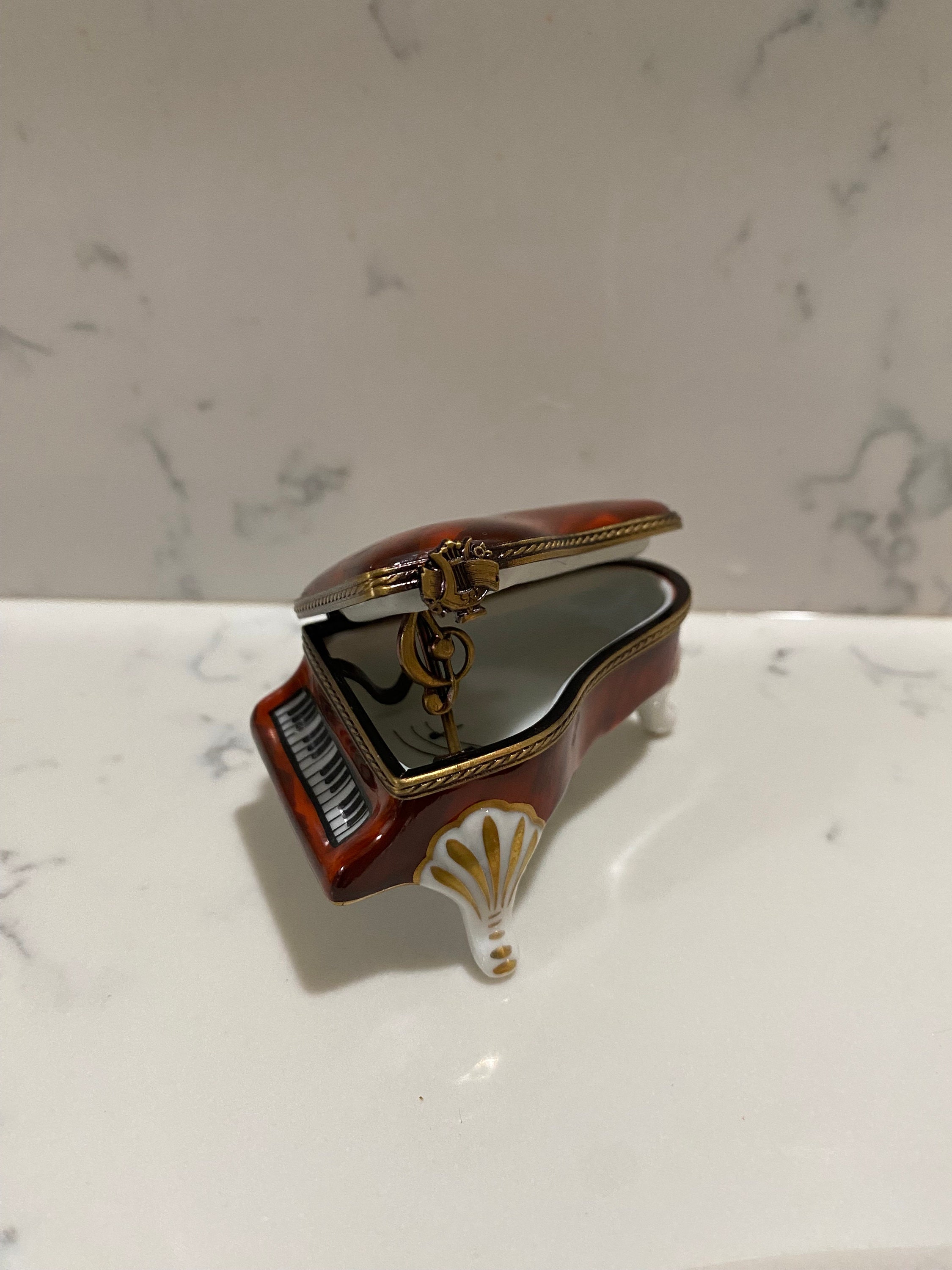 Vintage Limited Edition Baby Grand Piano Limoges Box by French Accents ...