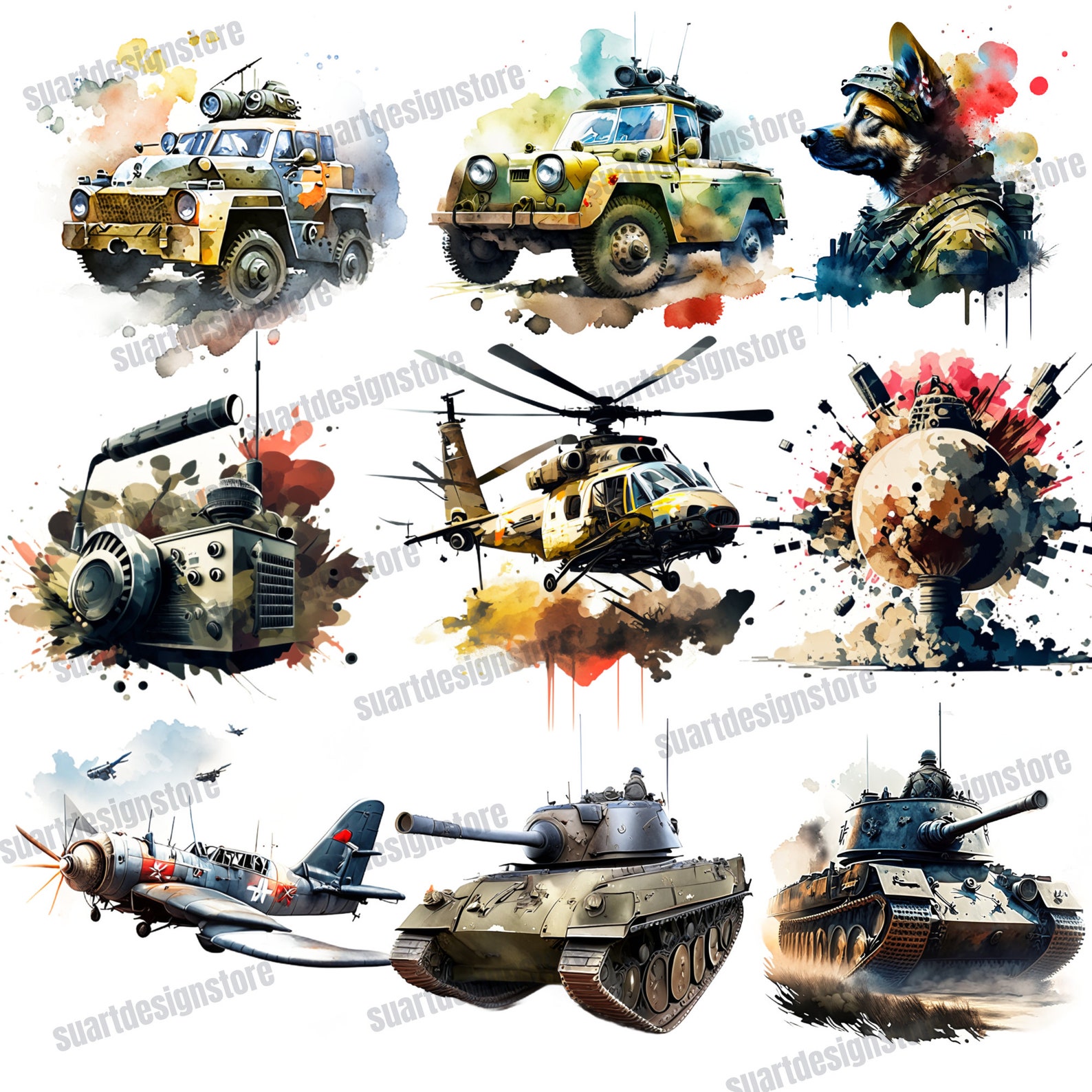 Vintage World War Cliparts and PNG Bundle, Digital Download, US Soldier ...