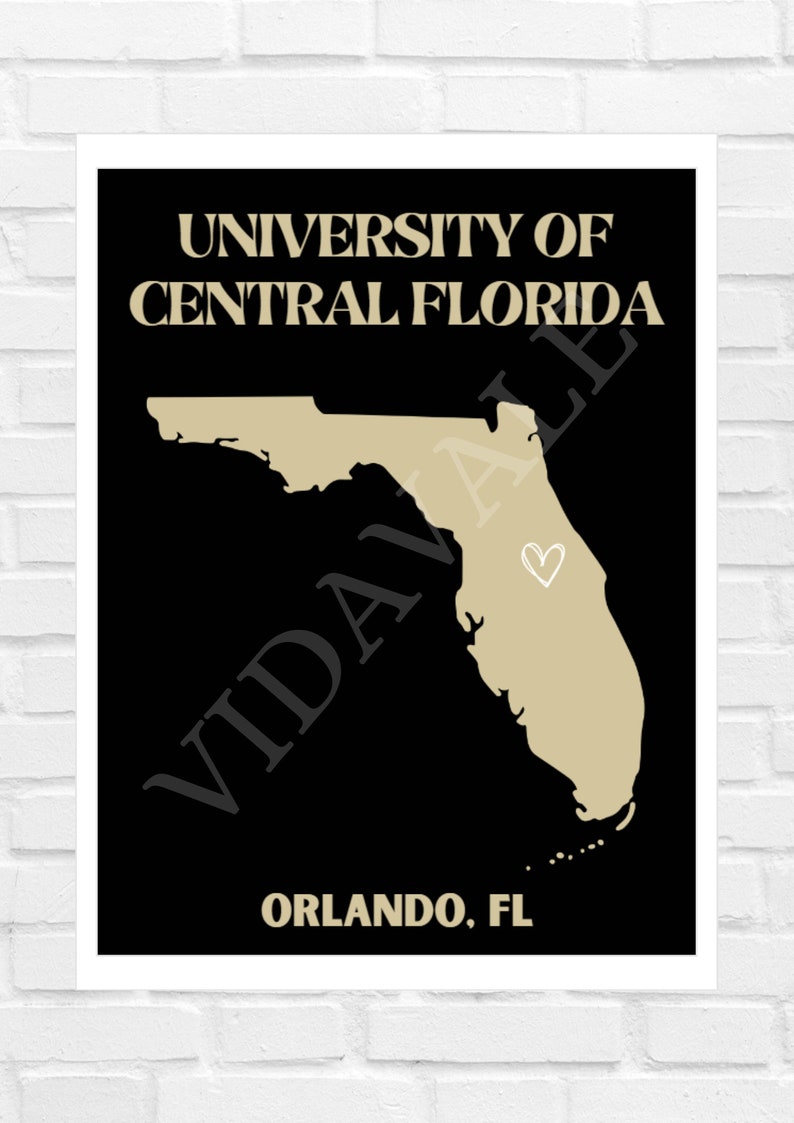 University of Central Florida Preppy Wall Art - Set of Four Digital ...