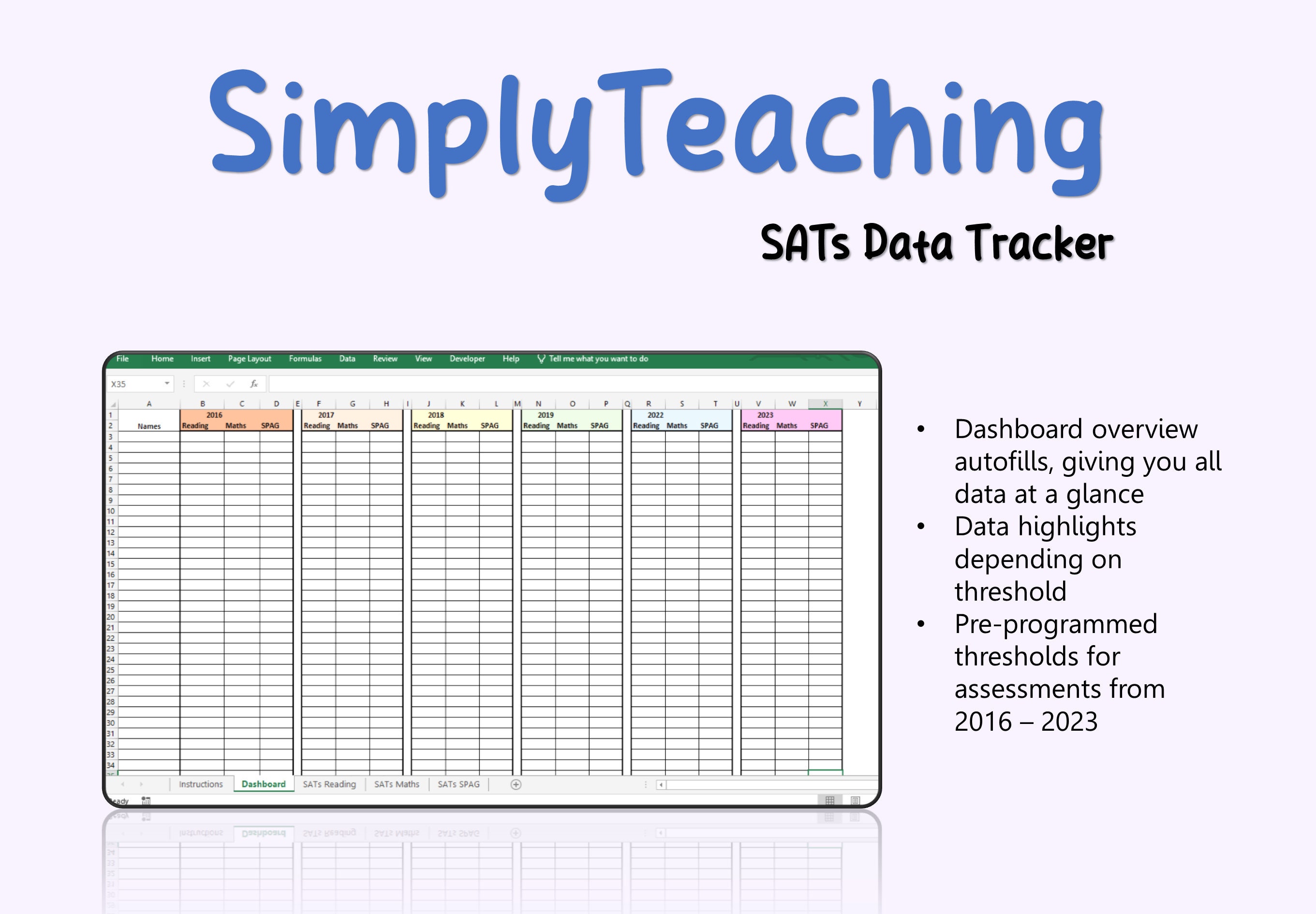 Sats Assessment Tracker | Year 6 Data Spreadsheet for Primary Teachers ...