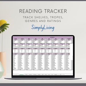 Simple Reading Tracker | Book Tracker | Personal Library Tracker ...