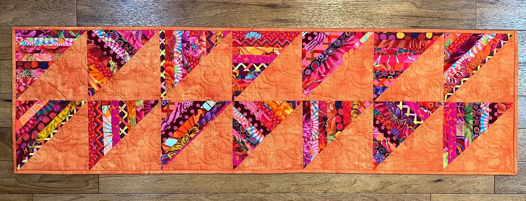 CUTTING CORNERS, Half-square Triangles HST, Variety of Strips, Kaffe ...