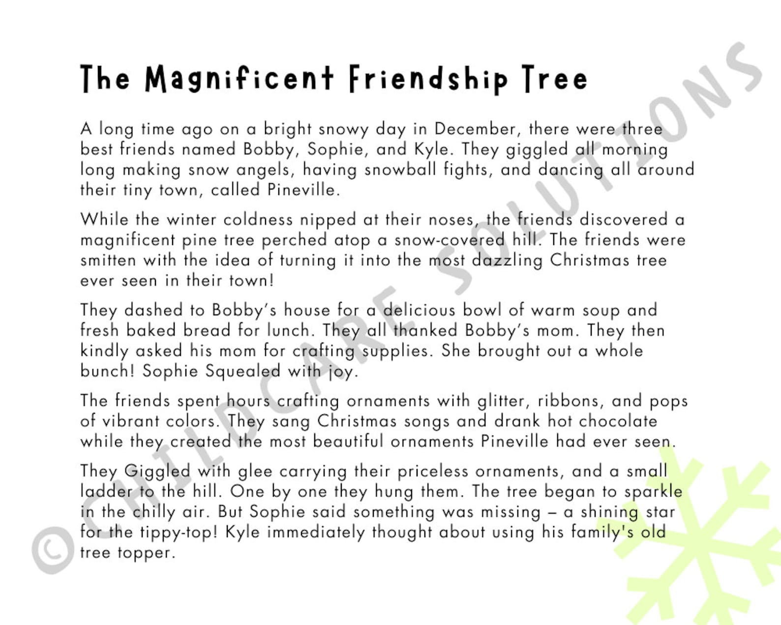 Printable Christmas Activities, Kids Christmas Printables, Reading ...