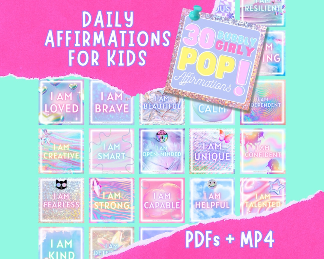 Affirmations for Kids, Affirmation Cards, Affirmations for Children, I ...