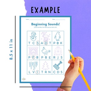 Winter Themed Worksheets for Children, Kindergarten Printables, Kids ...