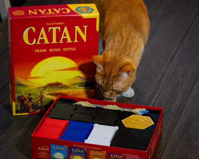 Settlers of Catan Deluxe Box Insert Replacement/organizer, Game Piece ...