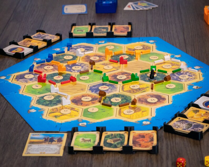 Settlers of Catan Deluxe Box Insert Replacement/organizer, Game Piece ...