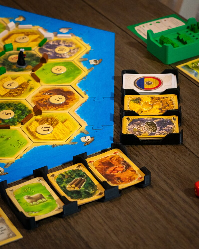 Settlers of Catan Deluxe Box Insert Replacement and Organizer With Lids ...