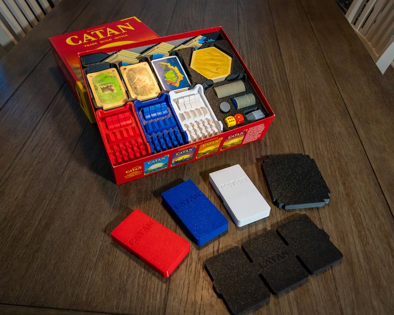 Settlers of Catan Deluxe Box Insert Replacement/organizer, Game Piece ...