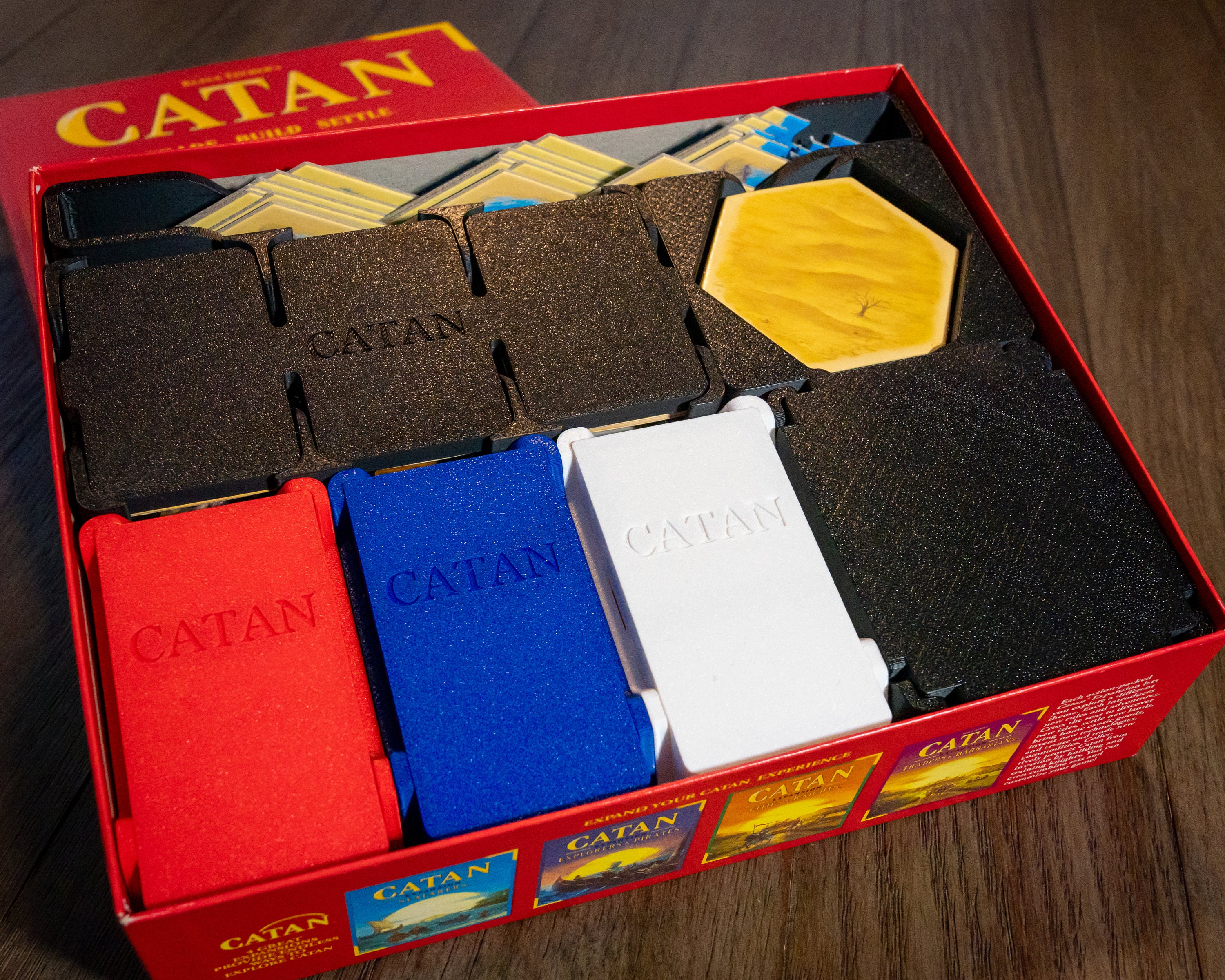 Settlers of Catan Deluxe Box Insert Replacement/organizer, Game Piece ...