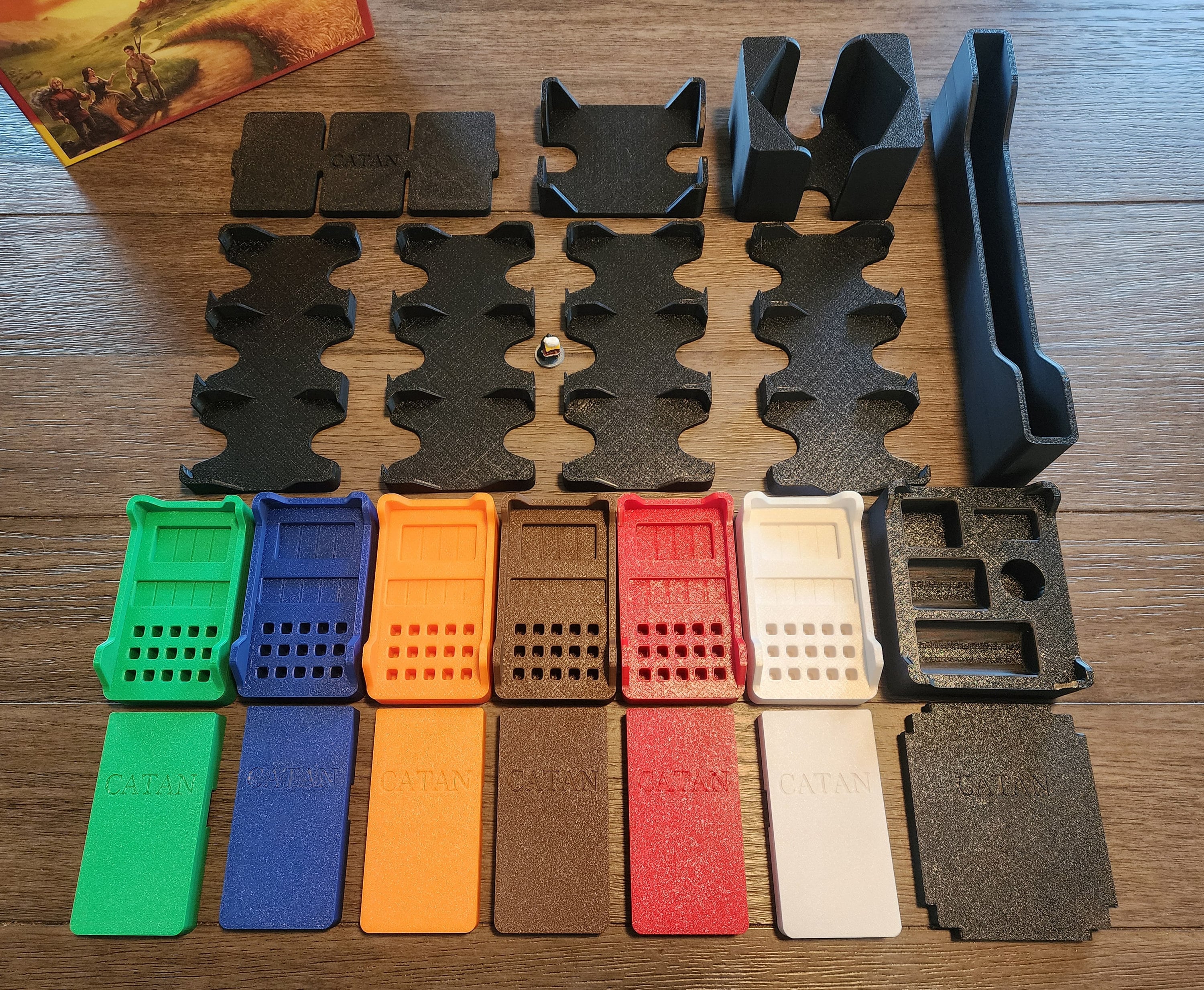 Settlers of Catan Deluxe Box Insert Replacement/organizer, Game Piece ...