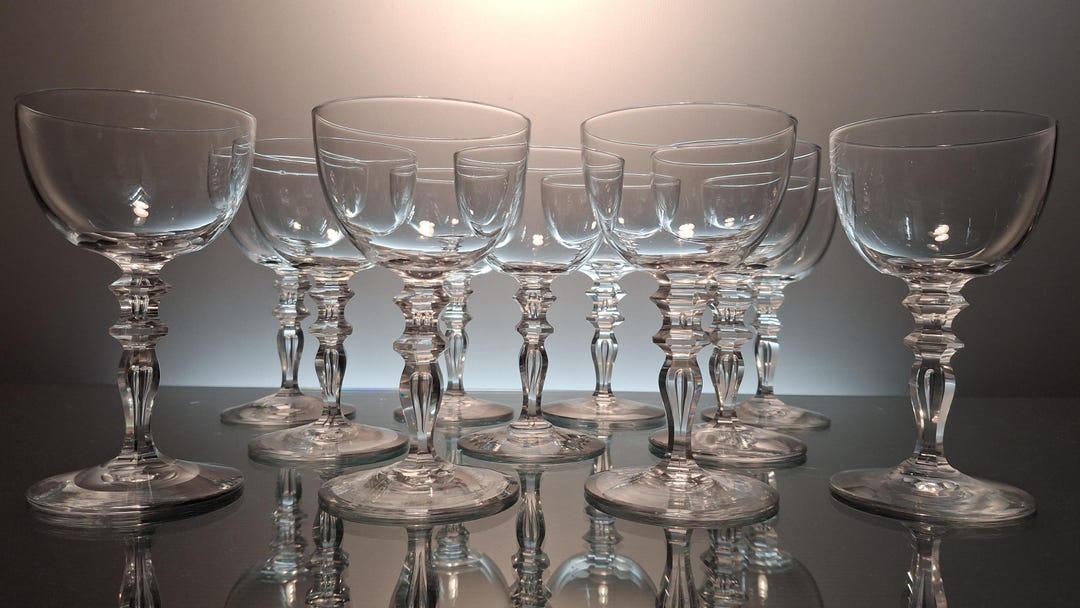 11 Crystal Wine /port Glasses Val Saint Lambert "gunther" - Etsy