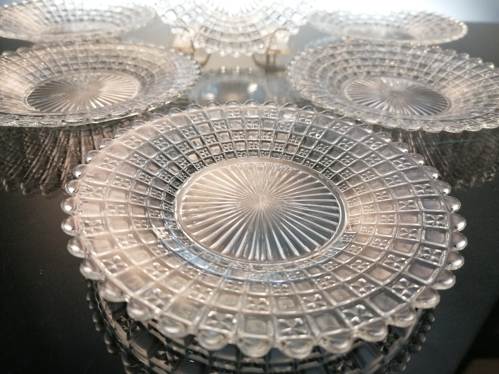 6 VSL Art Deco Crystal Bowls “diamant Et Etoiles » - Etsy