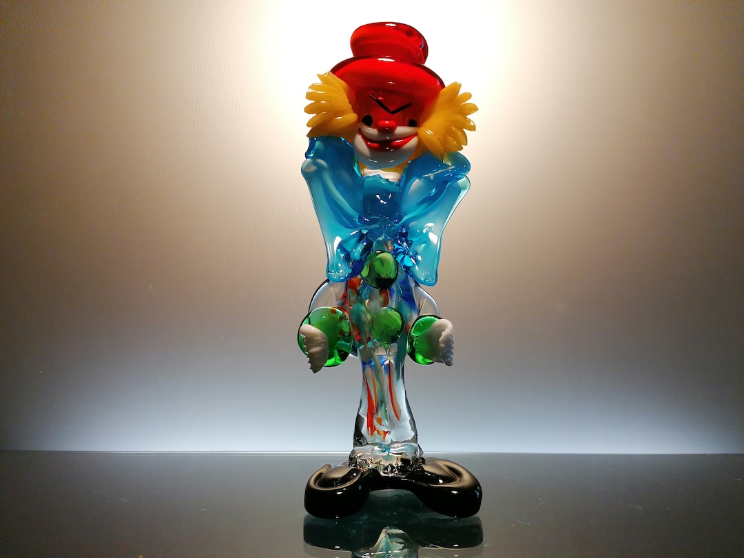 Vintage Italian Crystal Clown "murano " - Etsy