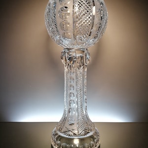 Rare Crystal Vase on Stem - Etsy