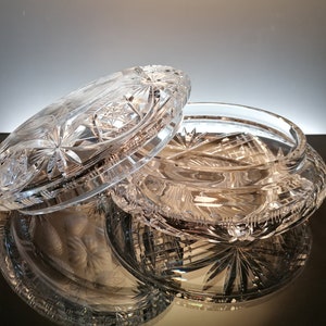 Vintage Bohemian Lead Crystal Candy Box. - Etsy