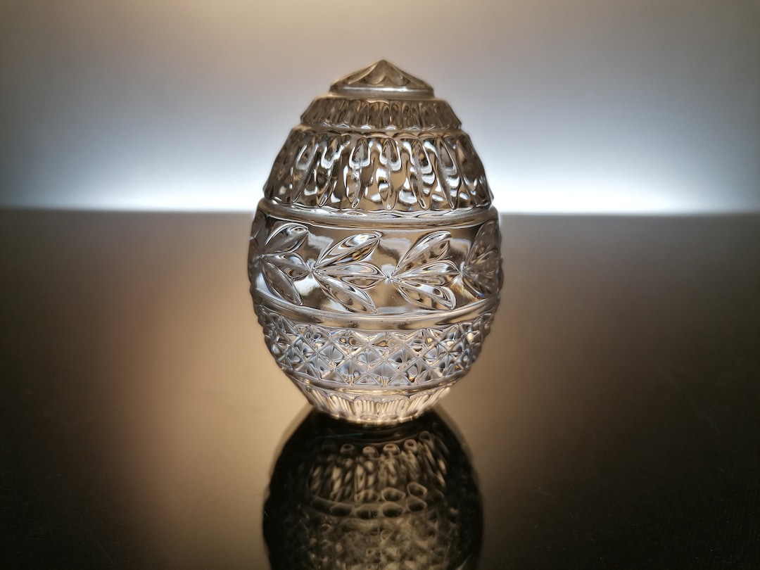 Vintage Crystal Egg. - Etsy