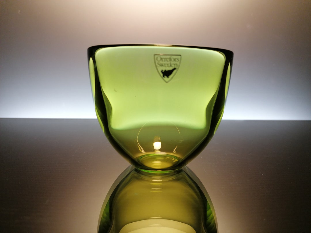 Scandinavian Lime Green Crystal Bowl, Pastillo - Etsy