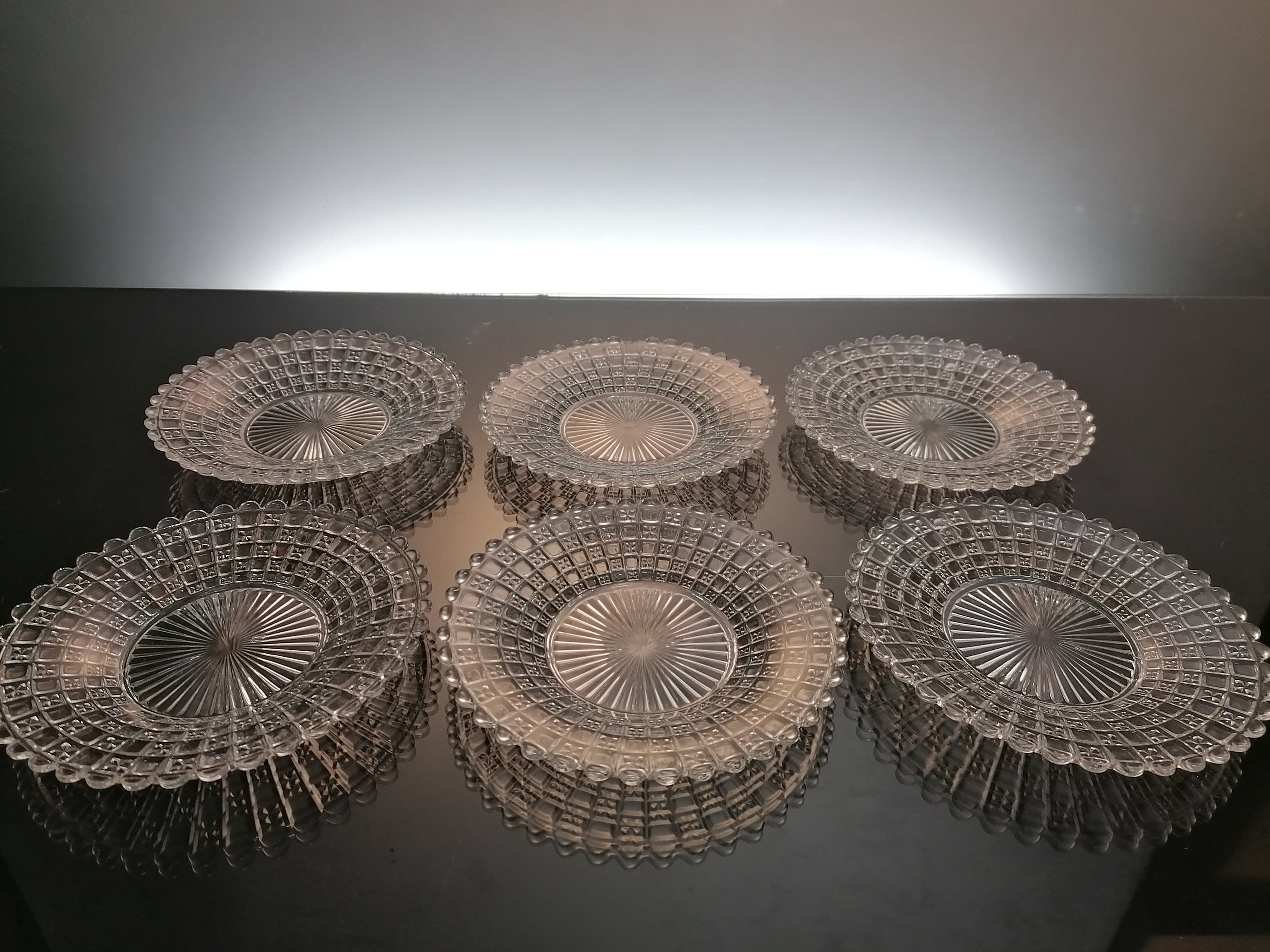 6 VSL Art Deco Crystal Bowls “diamant Et Etoiles » - Etsy