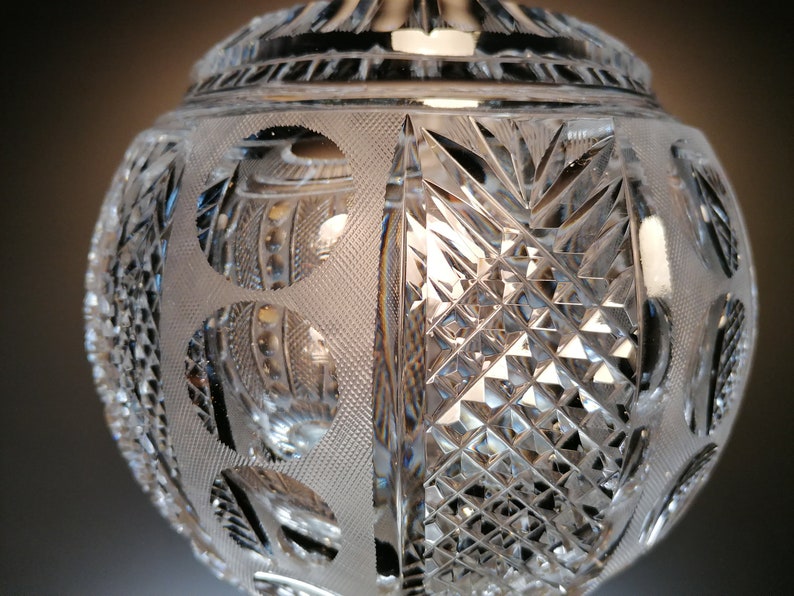 Rare Crystal Vase on Stem - Etsy