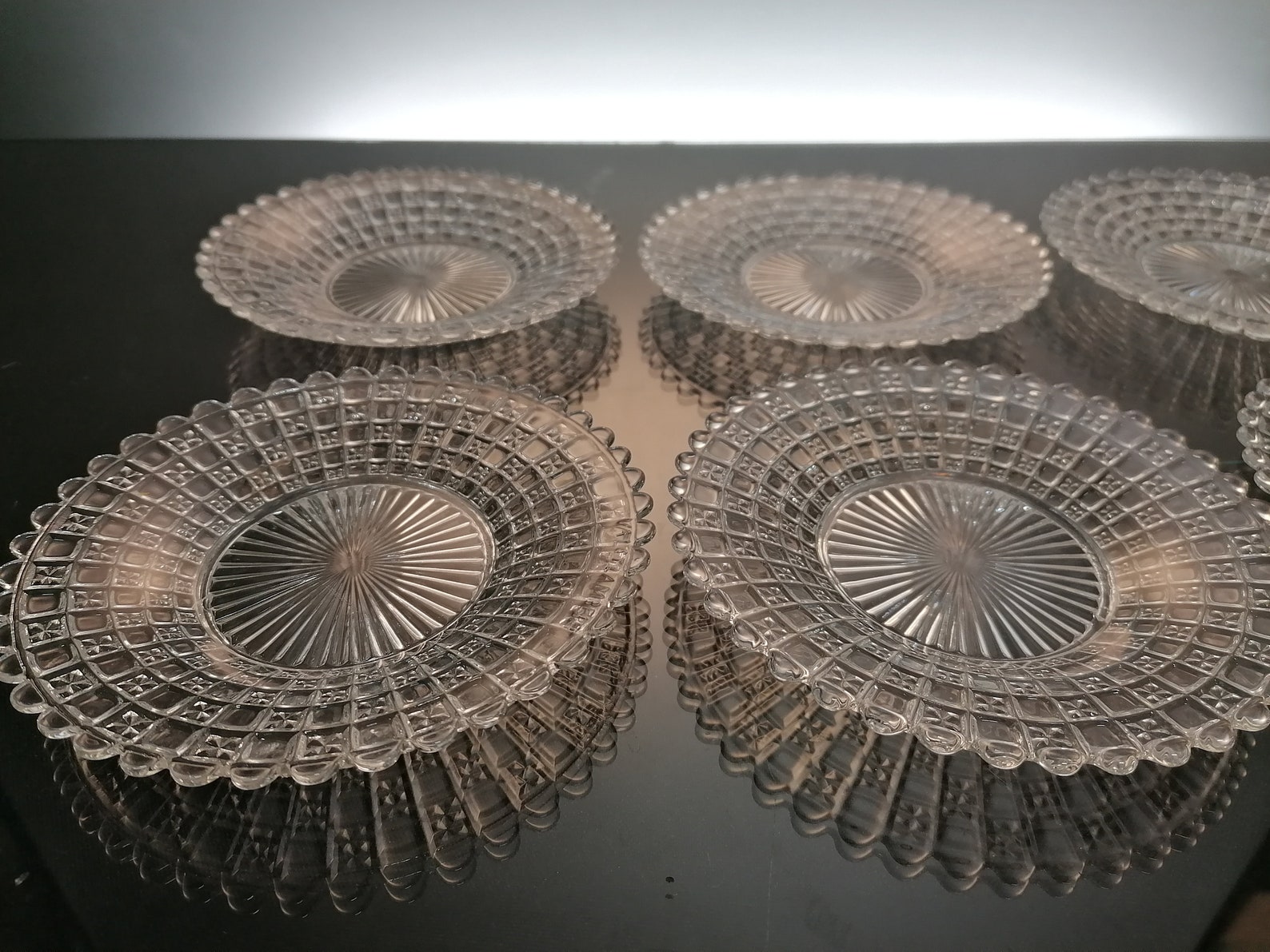 6 VSL Art Deco Crystal Bowls “diamant Et Etoiles » - Etsy