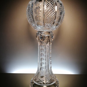 Rare Crystal Vase on Stem - Etsy