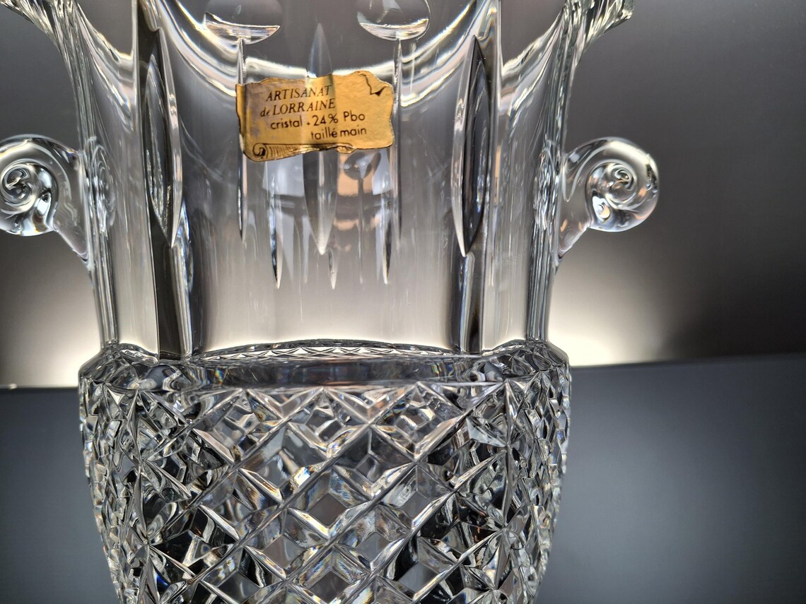 Vintage Crystal Champagne Ice Bucket “lorraine” - Etsy
