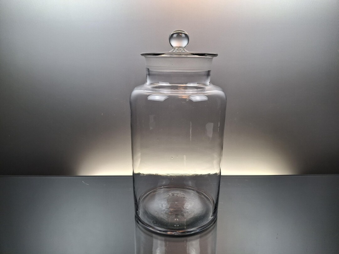 Val Saint Lambert Glass Candy Jar With Lid - Etsy