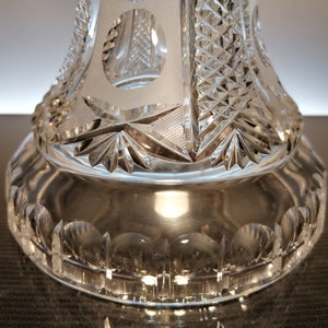 Rare Crystal Vase on Stem - Etsy