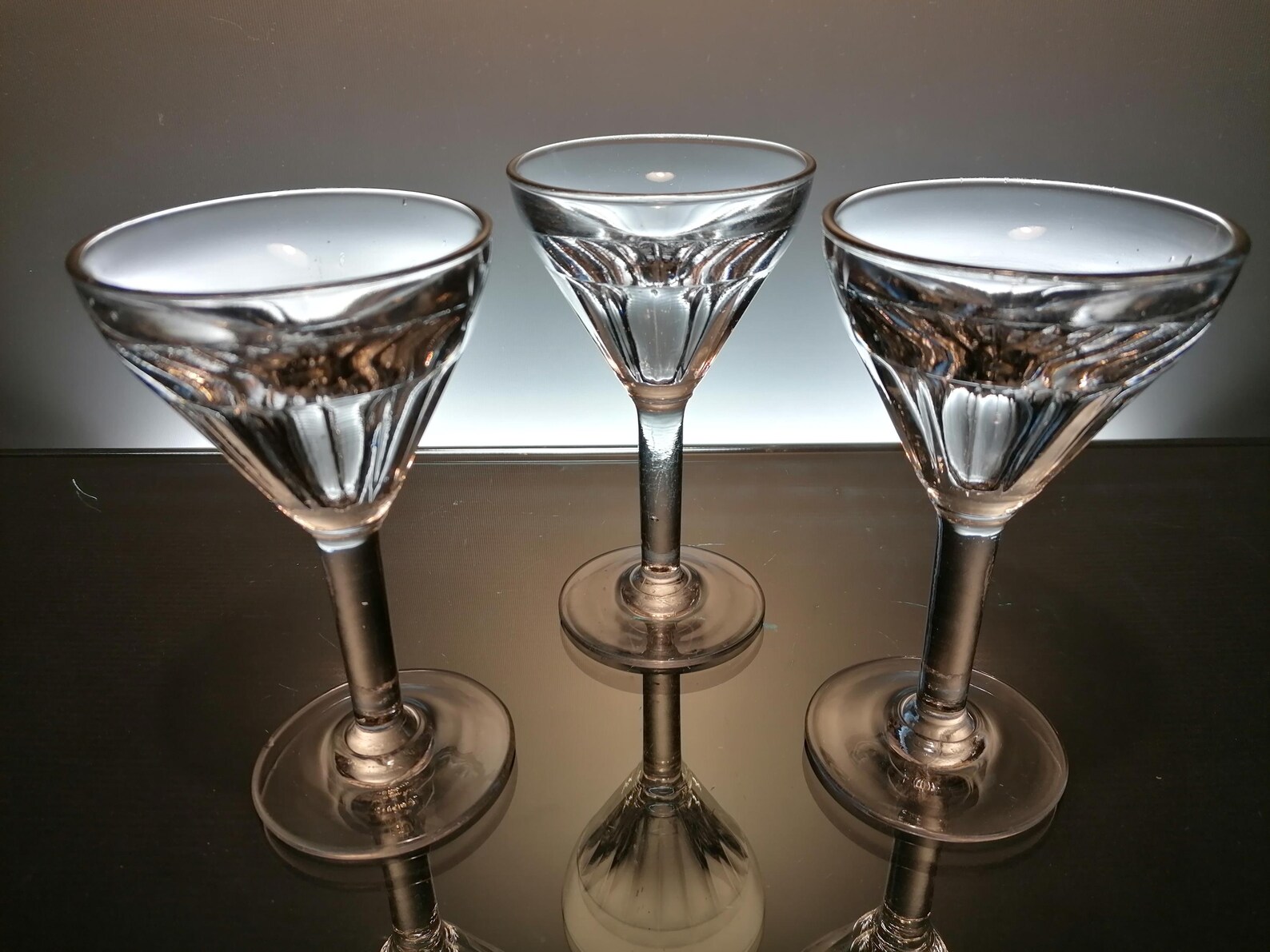 3 Crystal Martini – Calvados Glasses Anno 1880 - Etsy