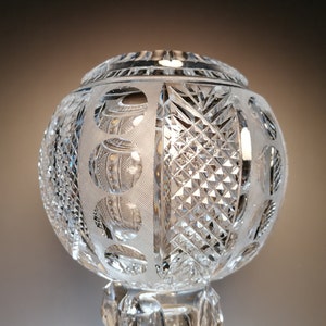 Rare Crystal Vase on Stem - Etsy