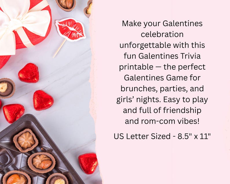 Galentines Trivia Galentines Games Galentines Party Games Galentines ...