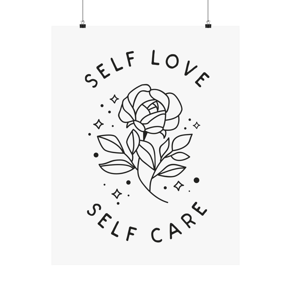 Self Love Self Care Inspirational Poster Matte Poster Unique Gift - Etsy