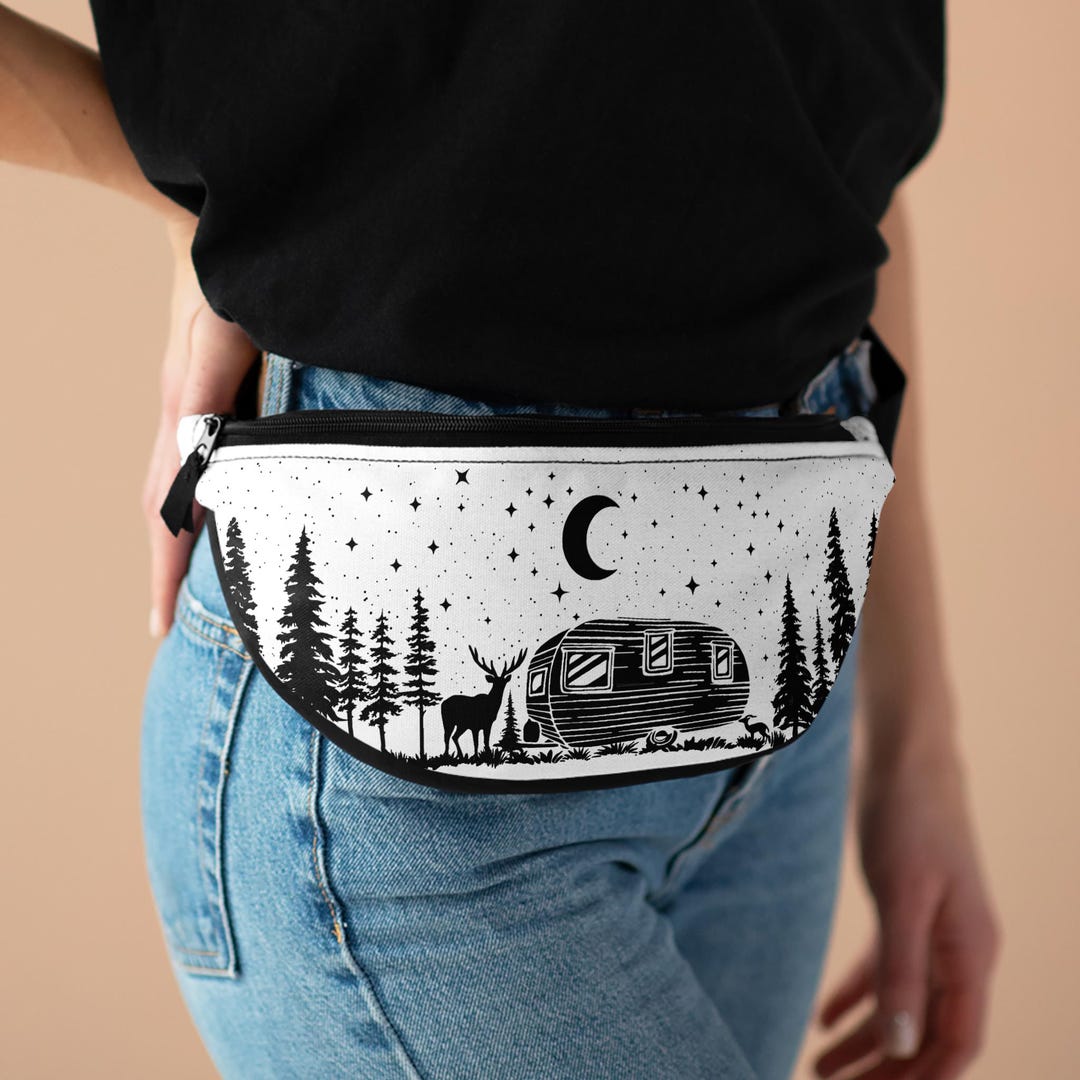 Camping Fanny Pack: Starry Night Outdoor Adventure Waist Bag - Etsy