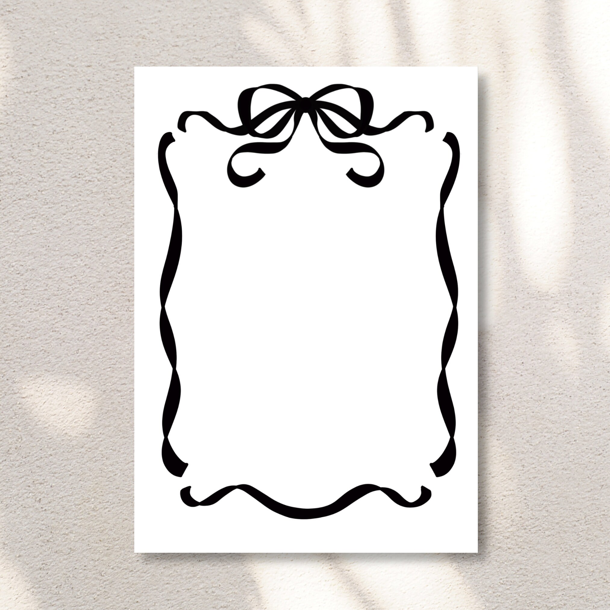 Black Dark Coquette Ribbon Bow Letter Writing Set. - Etsy