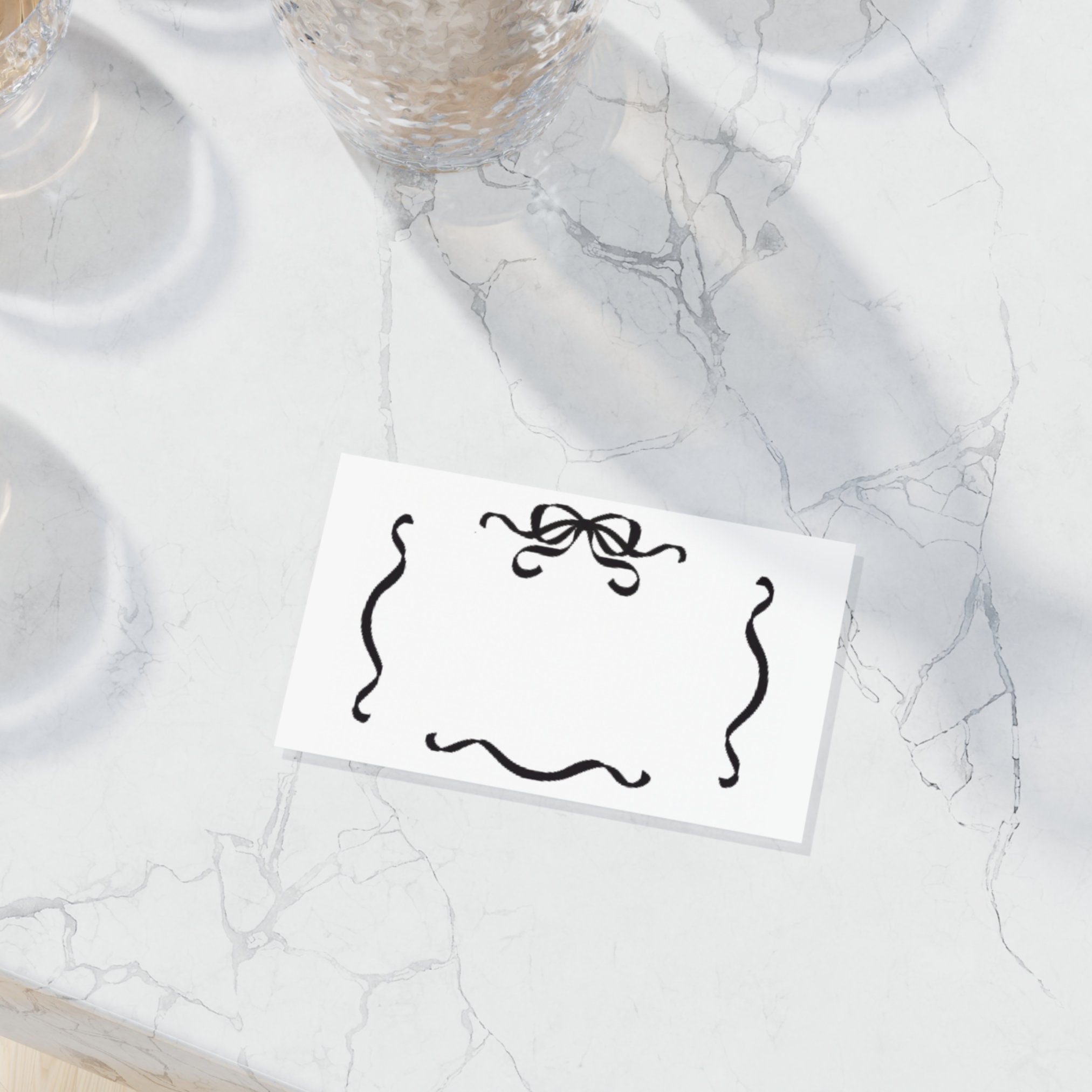 Black Dark Coquette Ribbon Bow Letter Writing Set. - Etsy