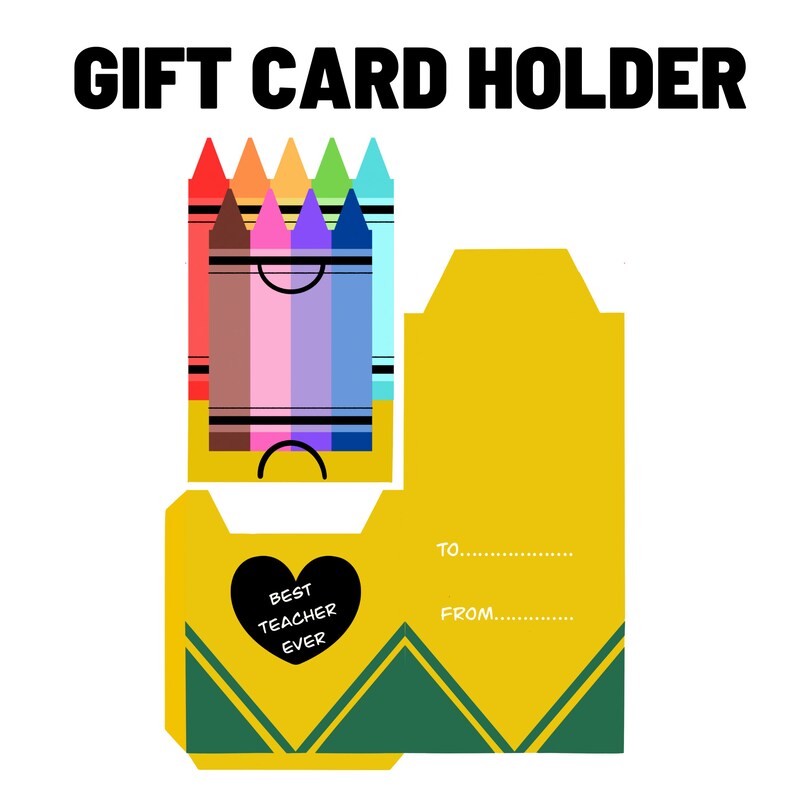 Best Teacher Gift Card Holder for Teacher Appreciation Week. Printable ...