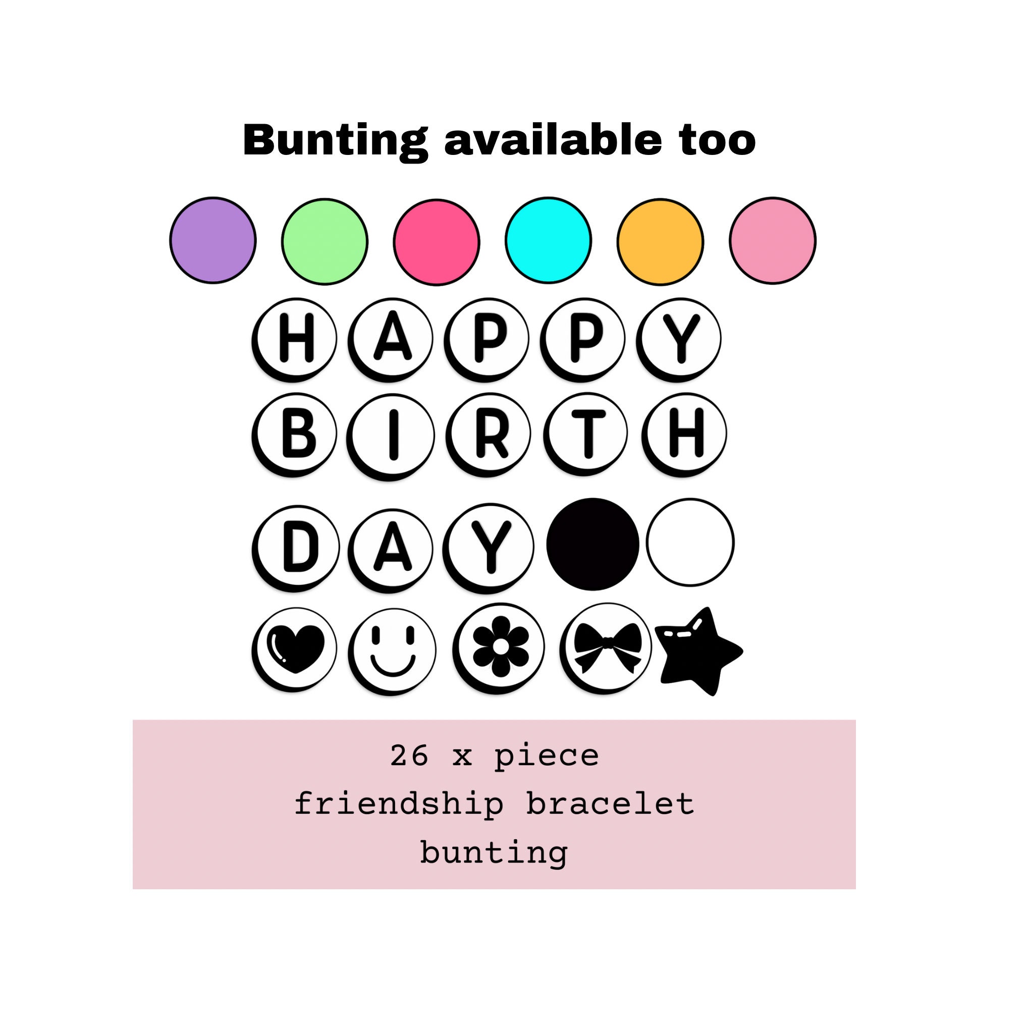 Printable Bookmarks. Friendship Bracelet Letters.swift Inspired ...