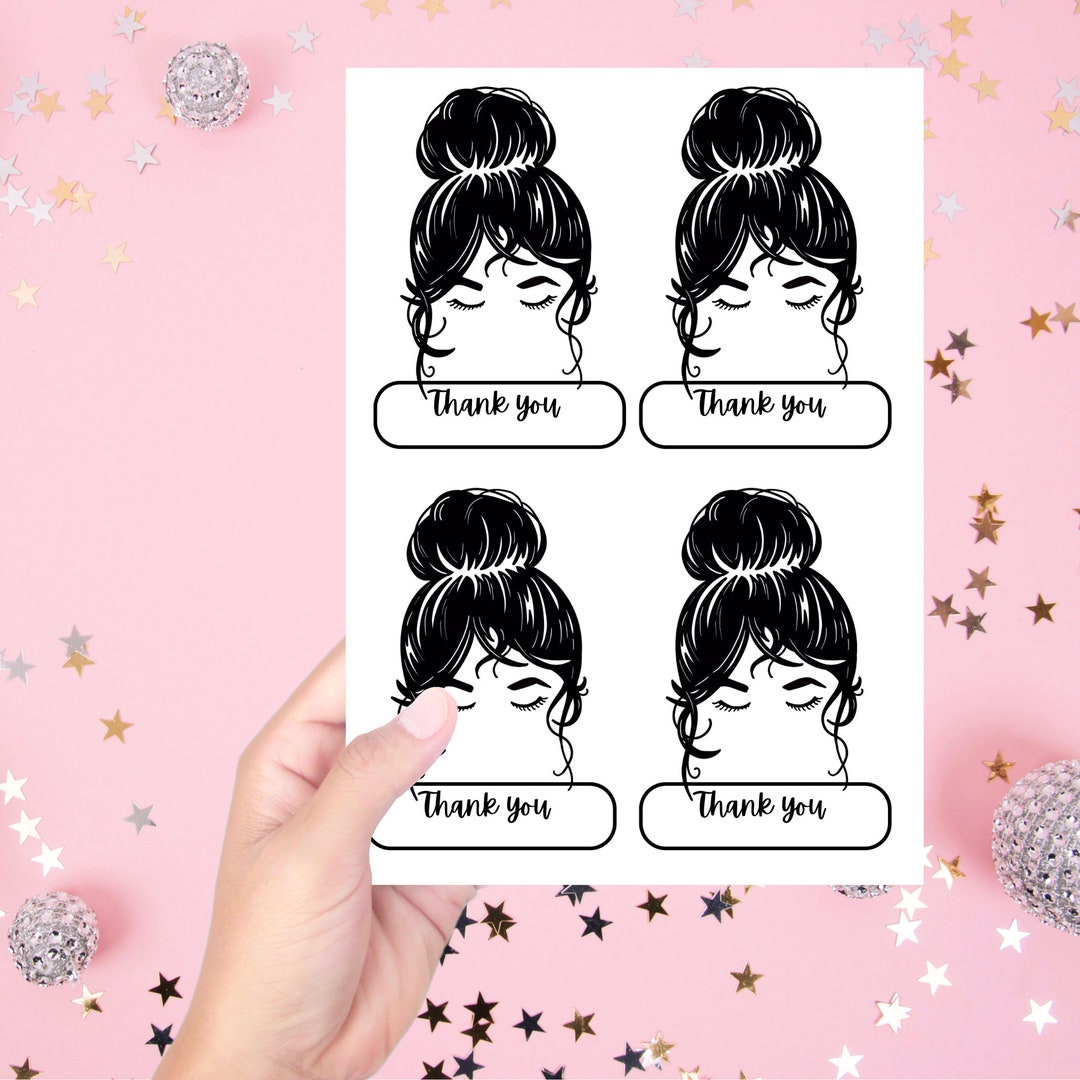 Hair Scrunchie Thank You Card Printable. - Etsy