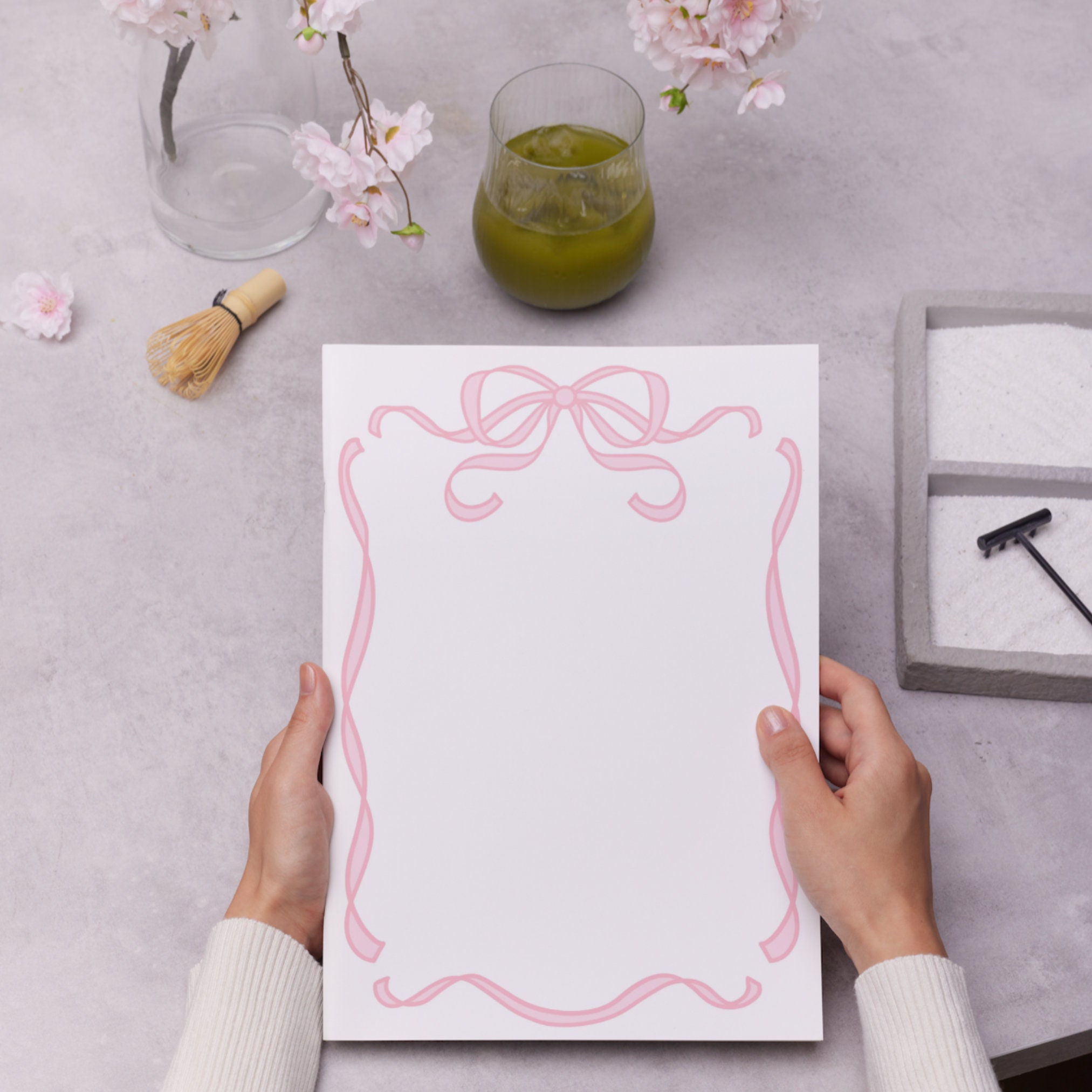 Pink Coquette Ribbon Bow Letter Writing Set. - Etsy